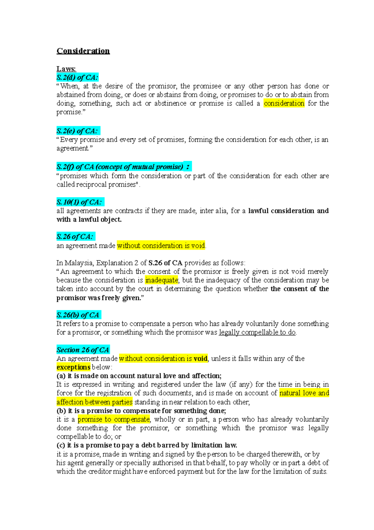 3-Consideration - learn about consideration in contracts law ...
