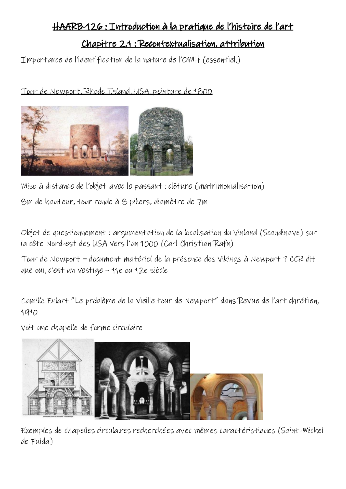 Histoire de l'art 2.1 Recontextualisation, attribution - HAARB-126 ...