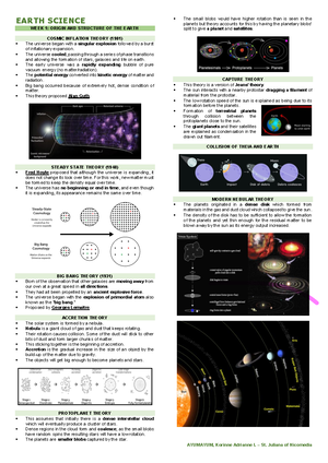 Earth Science 1ST Quarter Reviewer - EARTH SCIENCE LESSON#1:ANCIENT ...
