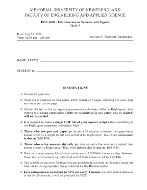 Formula Sheet ECE 4600 - Formula Sheet - ECE 4600 Euler’s relationship ...