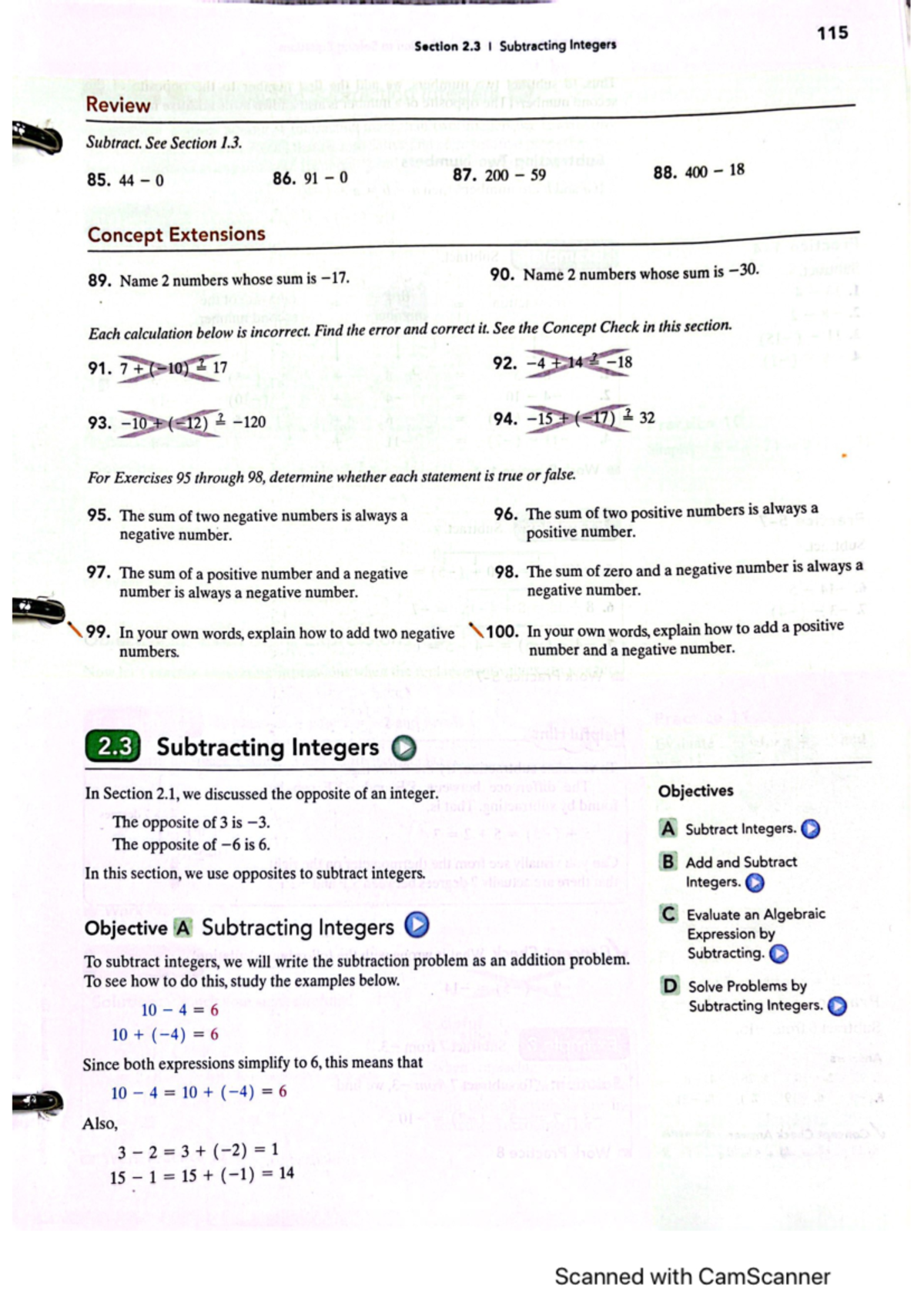 Math 111 2 -Section 2.3 - MATH 111 - Studocu