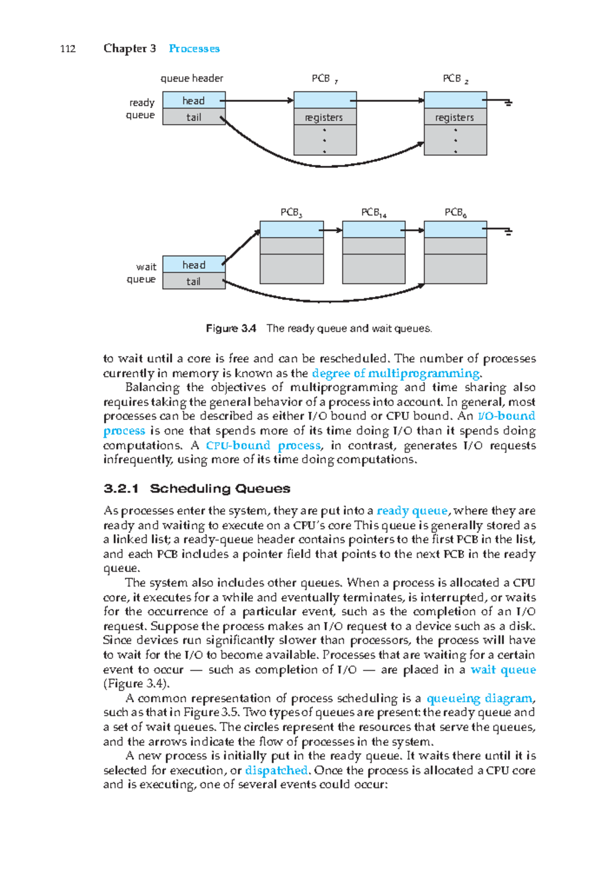 2018-Operating System Concepts-10th-trang-trang-2 - 112 Chapter 3 Processes queue header PCB 7 ...