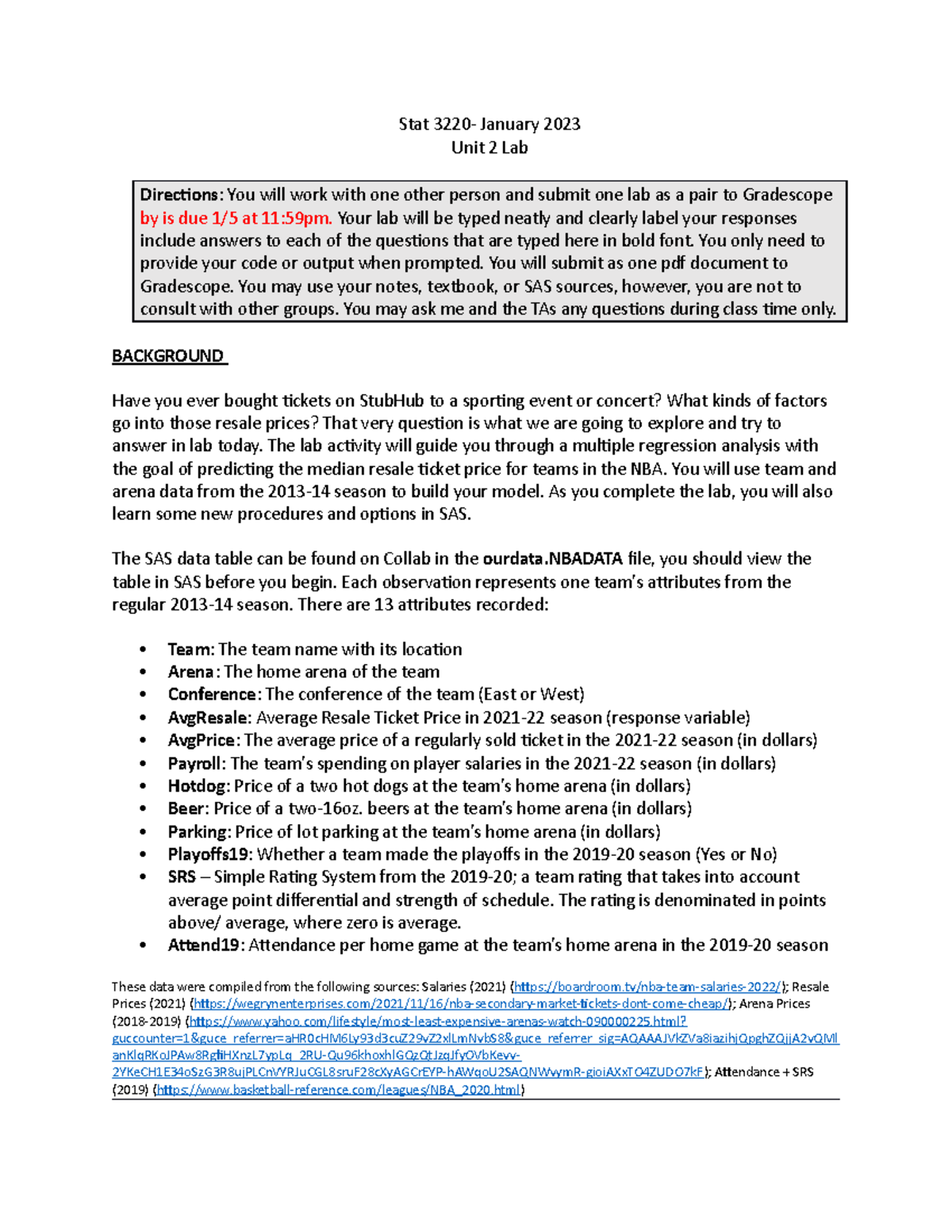 Unit 2 Qualitative Predictors, Interactions, and Nested F-Test Lab ...