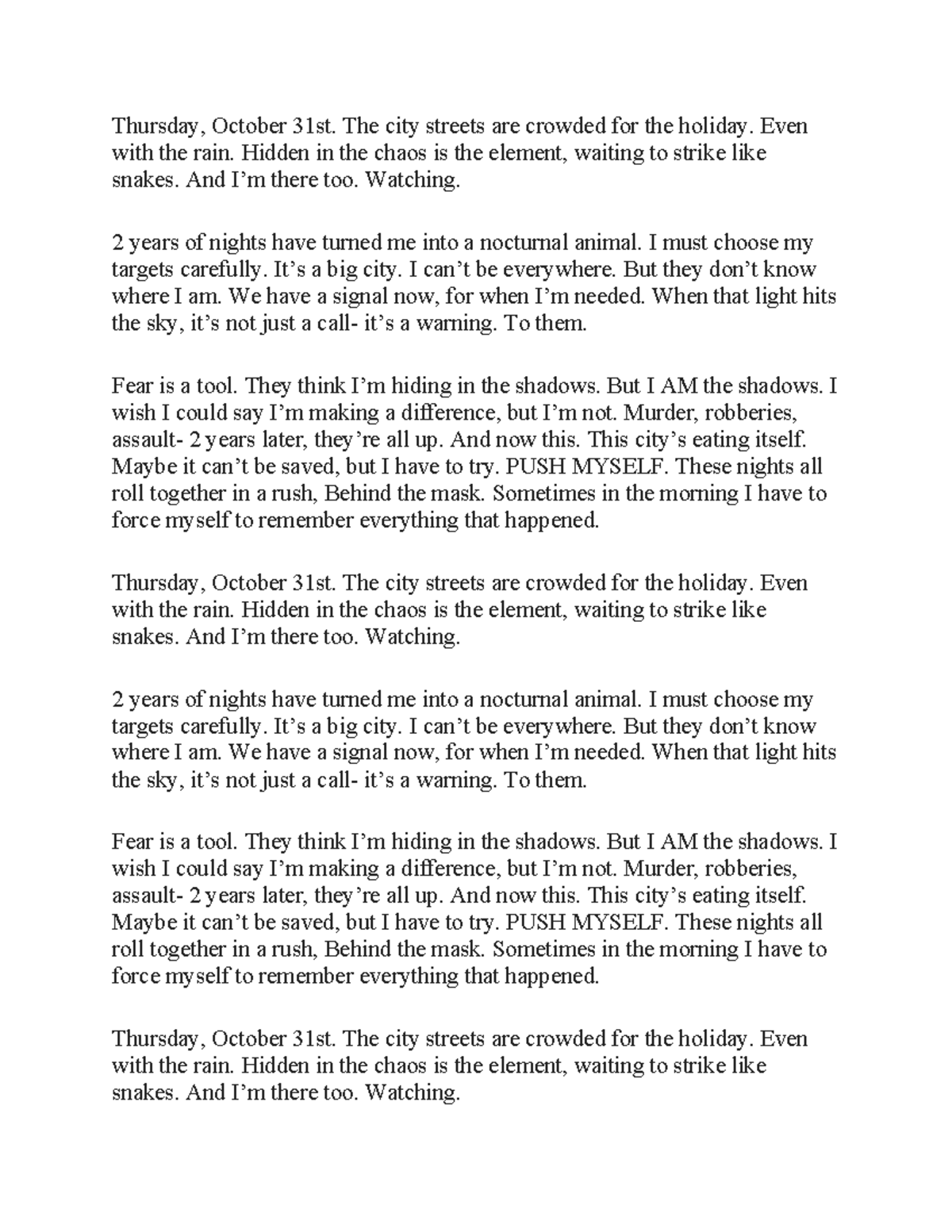 Batman Monologue - this is literally just a burner document so I can ...