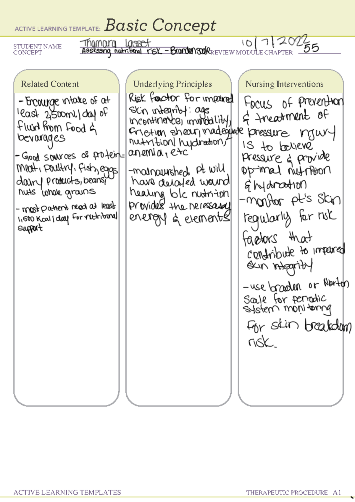 Basic Concept form 3 - ATI Growth and development templates - NURS307 ...
