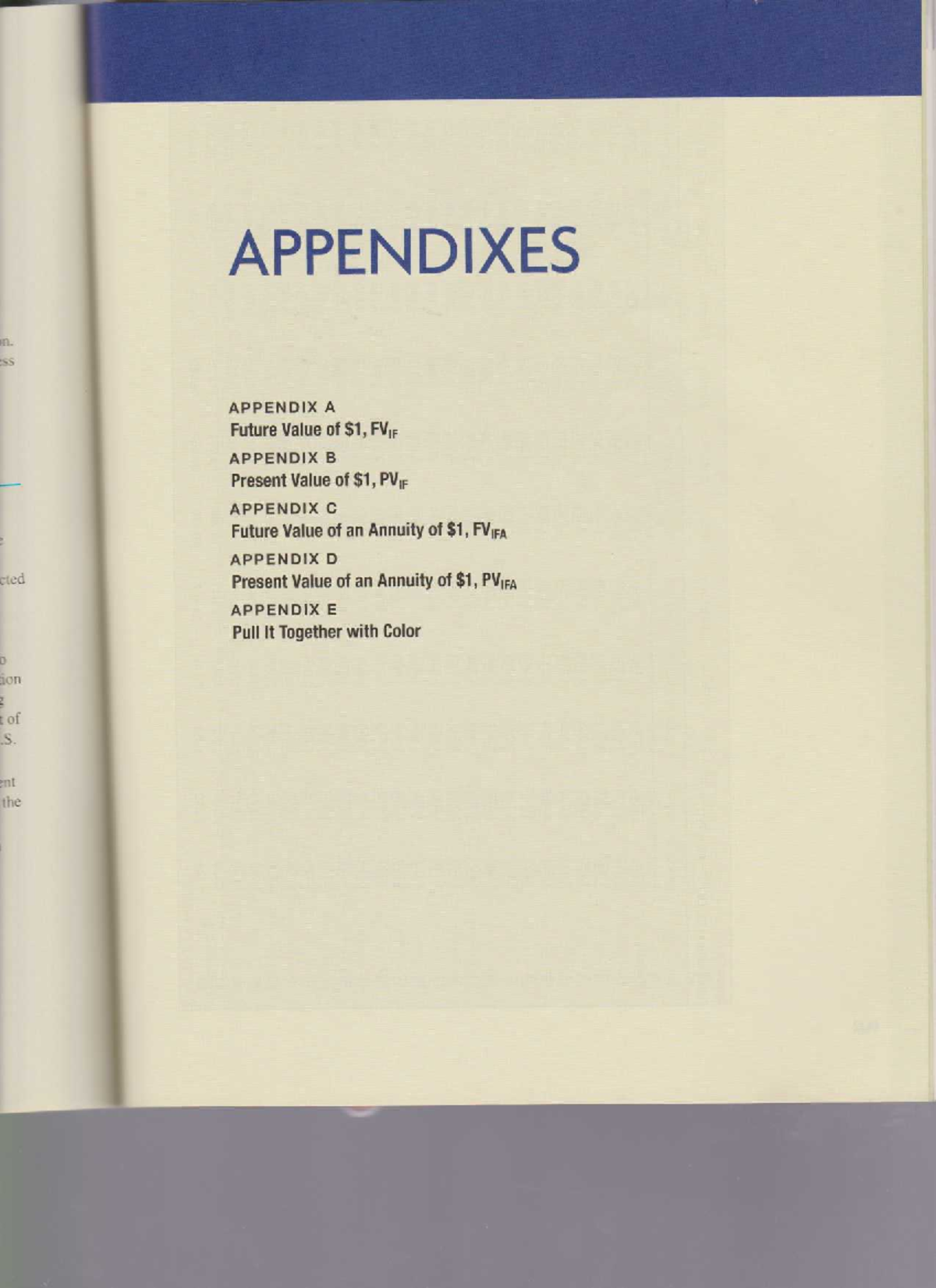 Appendixes - hết - ............... - APPENDIX A Future Value of $1, FV ...