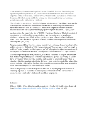 ACC 330 Module Two Income Assignment - Research all three cases using ...