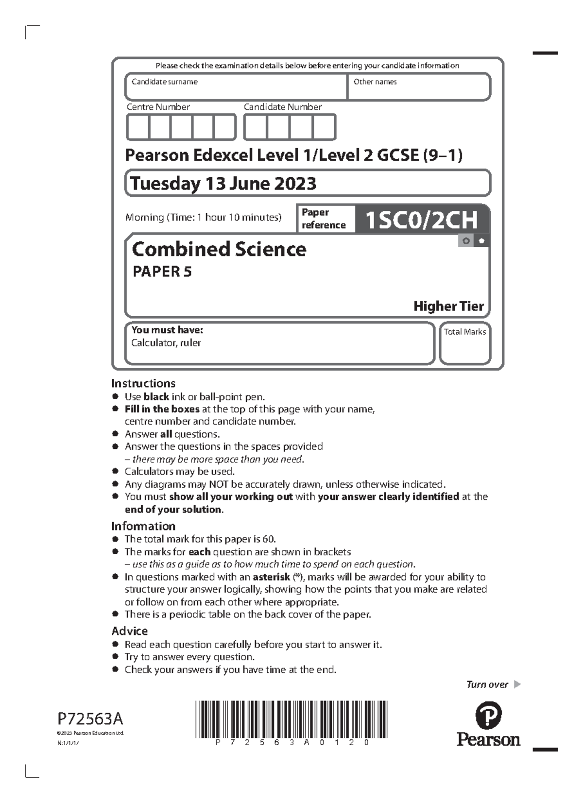 20230711102336 64ad2da83d26d edexcel gcse higher combined science chemistry paper 2 june 2023-2 ...