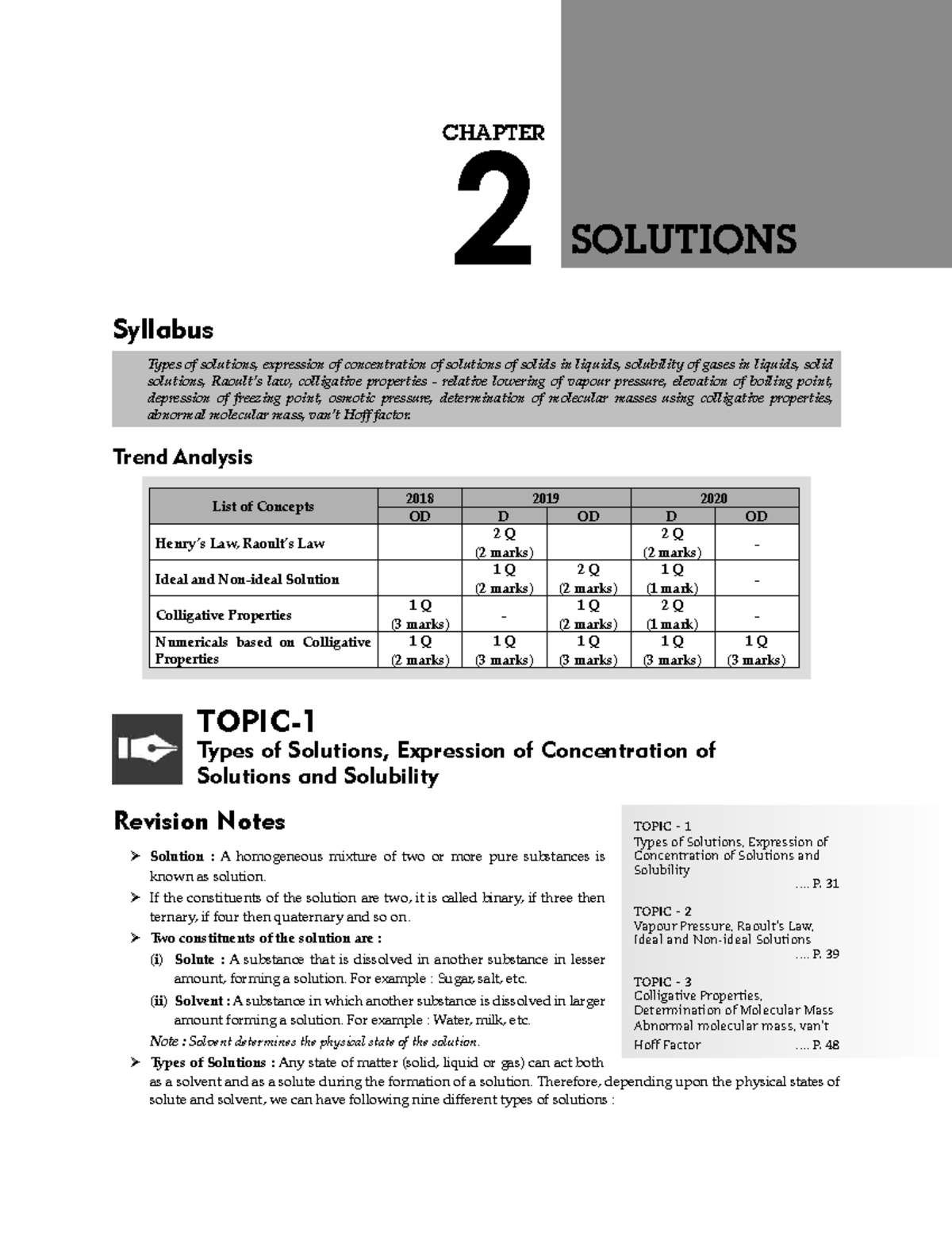 2. Solutions - A solution is a homogeneous mixture of one or more ...