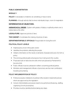 Public Finance N5 summary - Public Finance N5 summary Fundamental ...