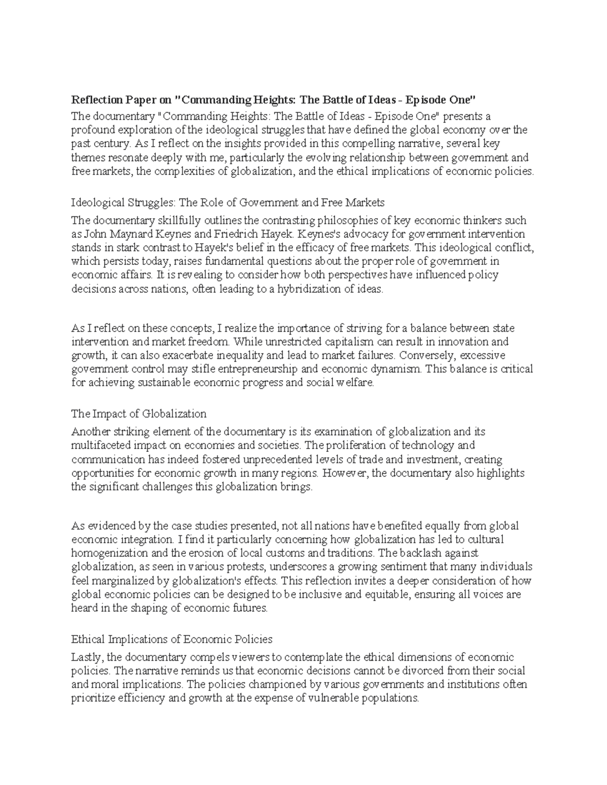 Reflection paper - it is about the laws in the philippines - Reflection ...