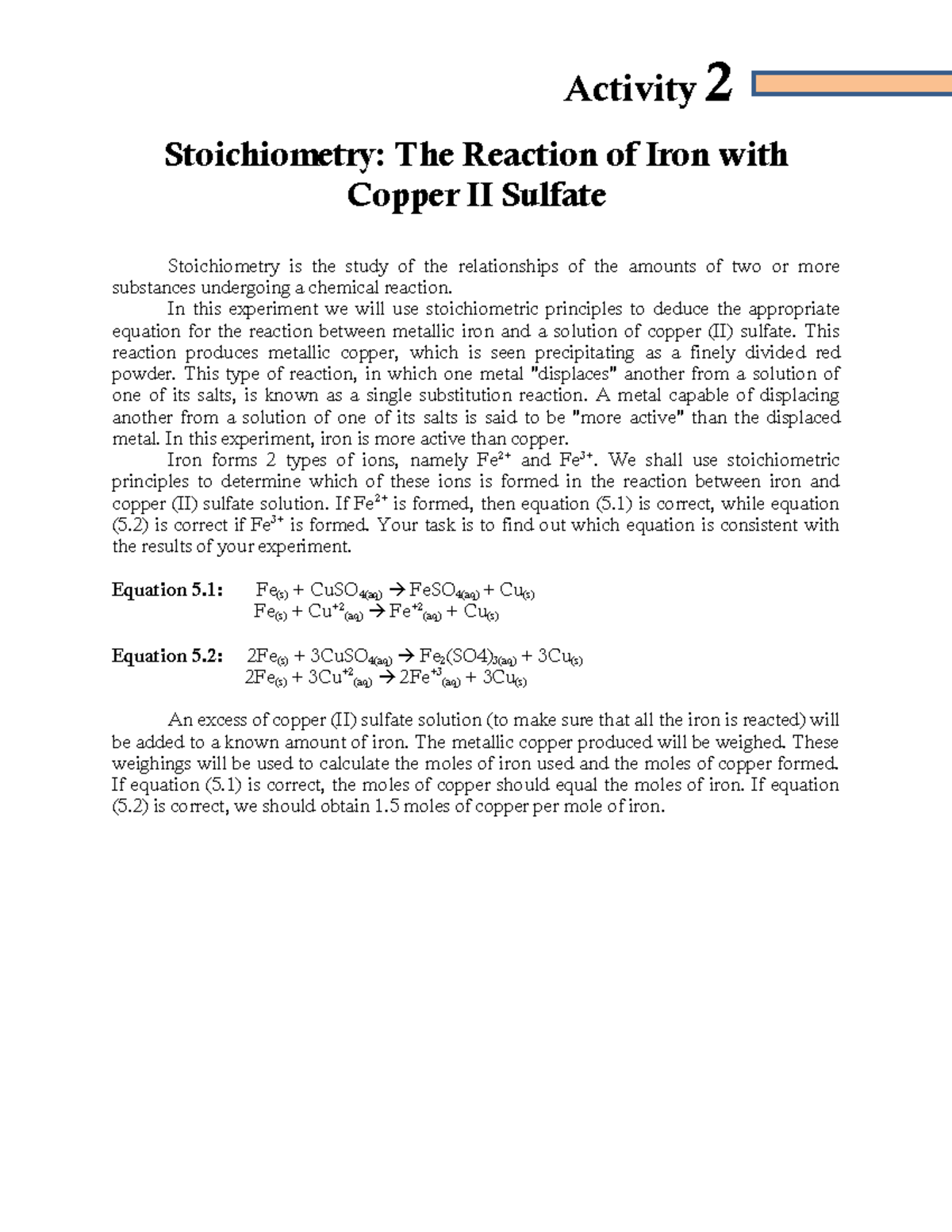 Inting-Group 2-CKL2-Lab Activity 2-Stoichiometry The Reaction of Iron ...