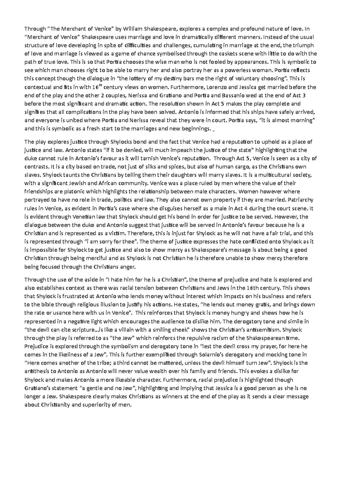 MOD B Essay - These points can be memorised and used in a exam ...