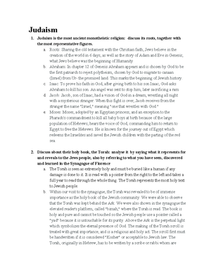 Religions final review sheet - I recommend watching these: youtube ...