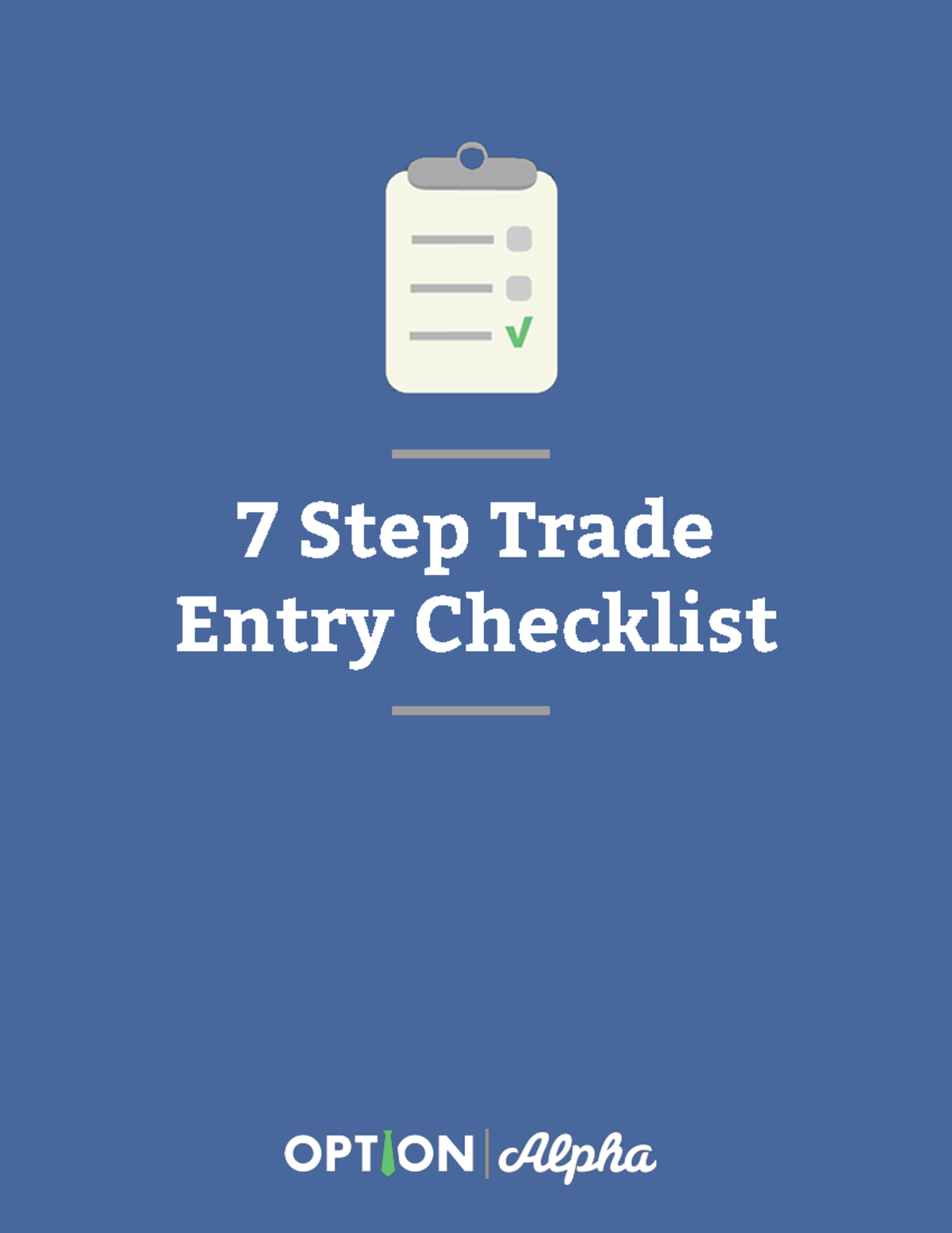 416230688 7 Step Trade Entry Checklist 1 pdf - Published by Option ...