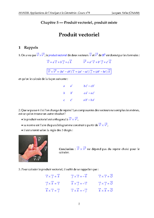 Chapitre 1 calcul vectoriel - PLAN DE LECON CALCUL VECTORIEL Objectifs ...