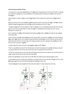 SBS - Silicon Bilateral Switches - w/c has the ability to activate the ...