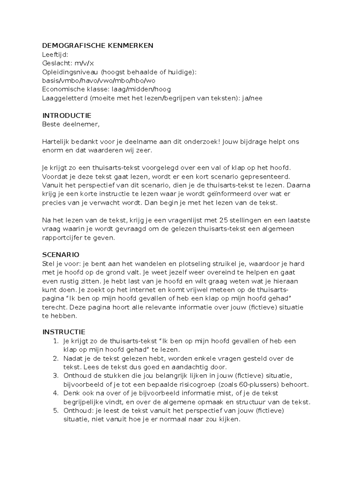 Voorbeeld Optimalisatie van Communicatie Instructie + Scenario Verslag ...