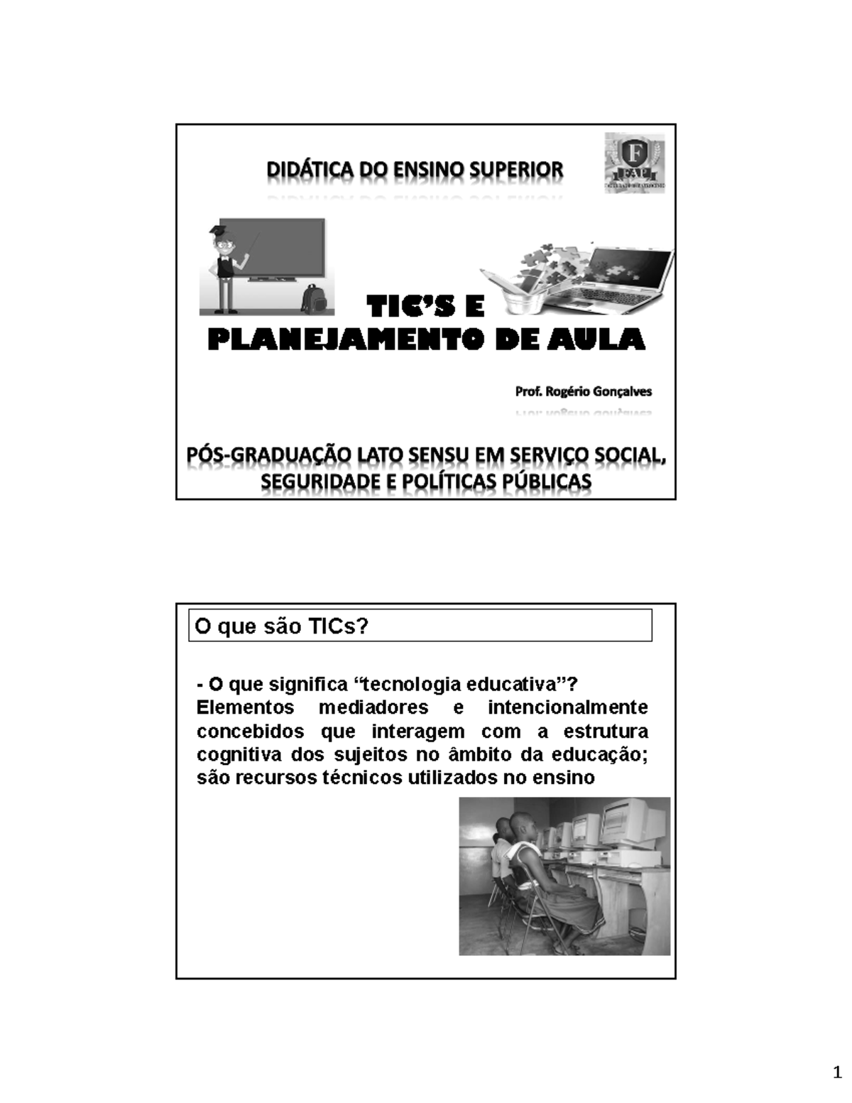 AULA 3 - TICs E Planejamento DE AULA [Modo de Compatibilidade] - O que ...