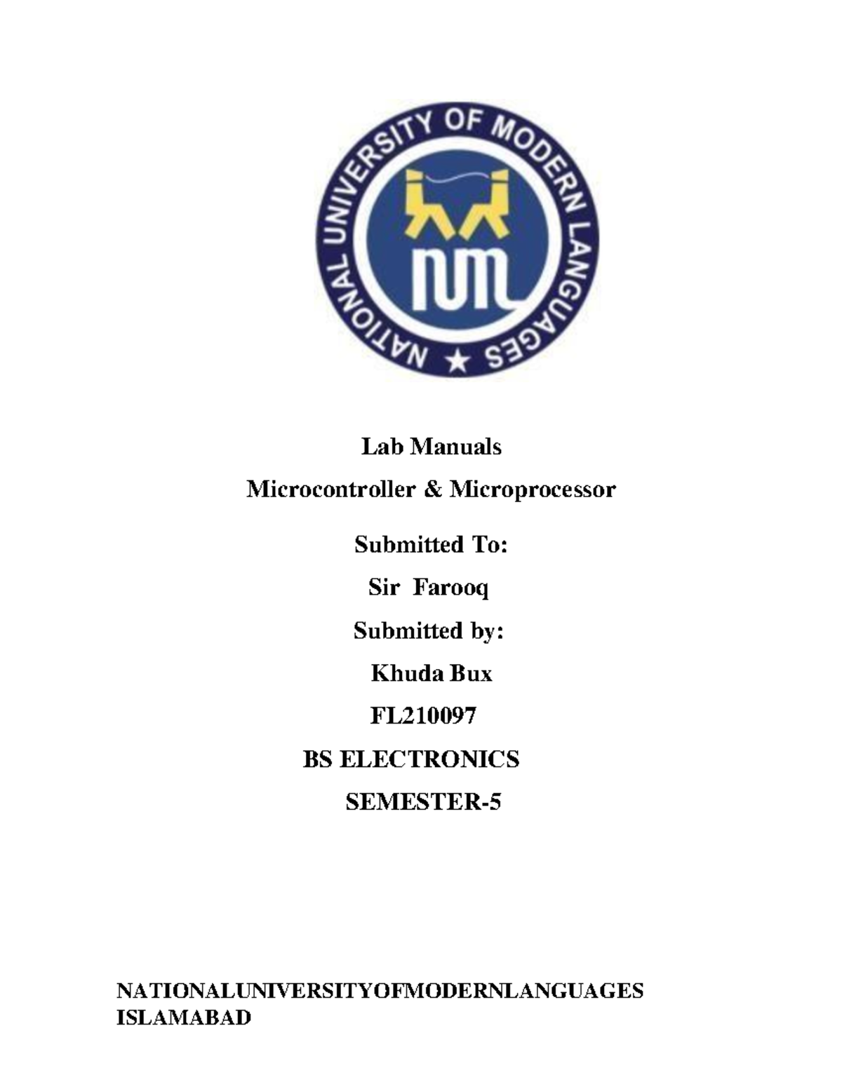 'KB Lab microprocessor and microcontroller-1' with you - Lab Manuals ... 'KB Lab microprocessor and microcontroller-1' with you - Lab Manuals ...