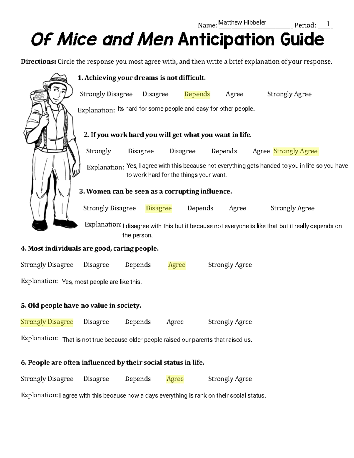 Kami Export - Matthew Hibbeler - Anticipation Guide - Name: _____________________________ Period ...