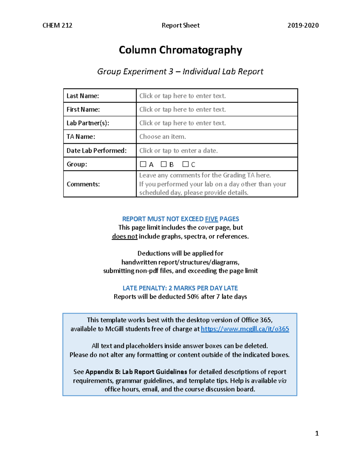 212-report-sheet-chromatography 1 - Warning: TT: undefined function: 32 Warning: TT: undefined ...