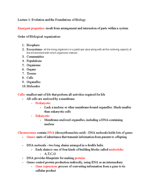 Chapter 14 notes - Ap Bio lecture - Chapter 14: Gene Expression: From ...