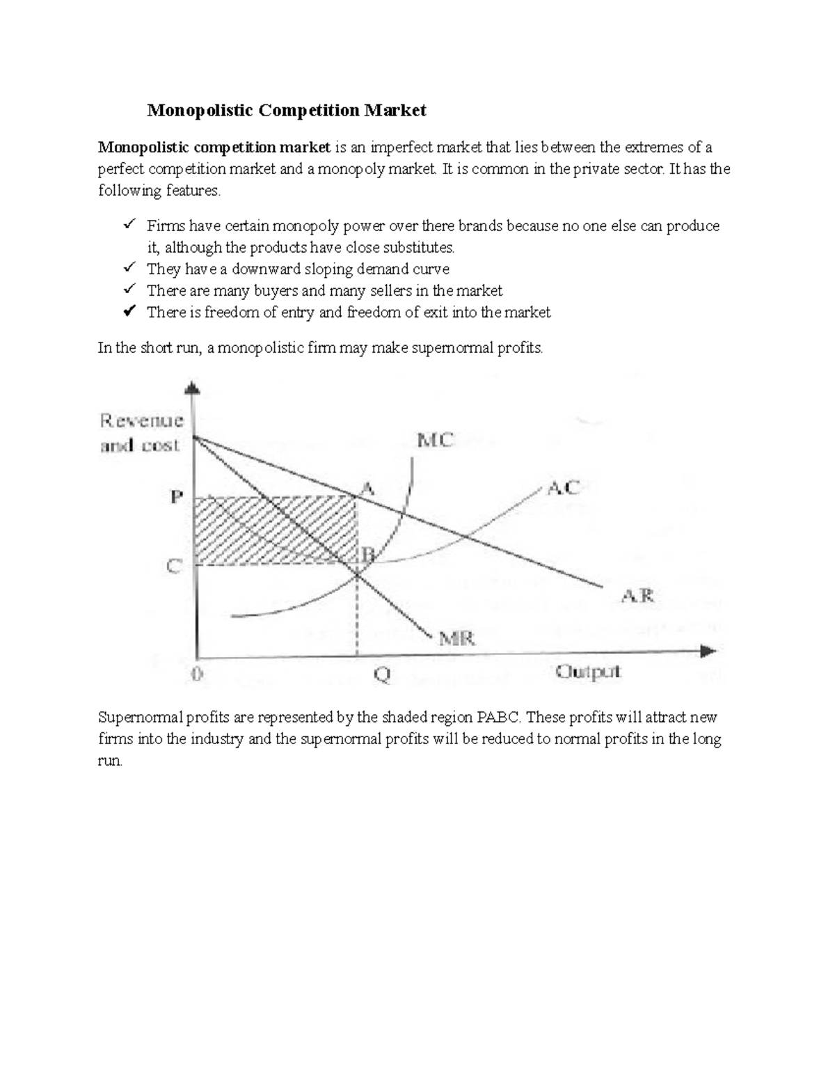 Monopolistic Competition Market - Monopolistic Competition Market ...