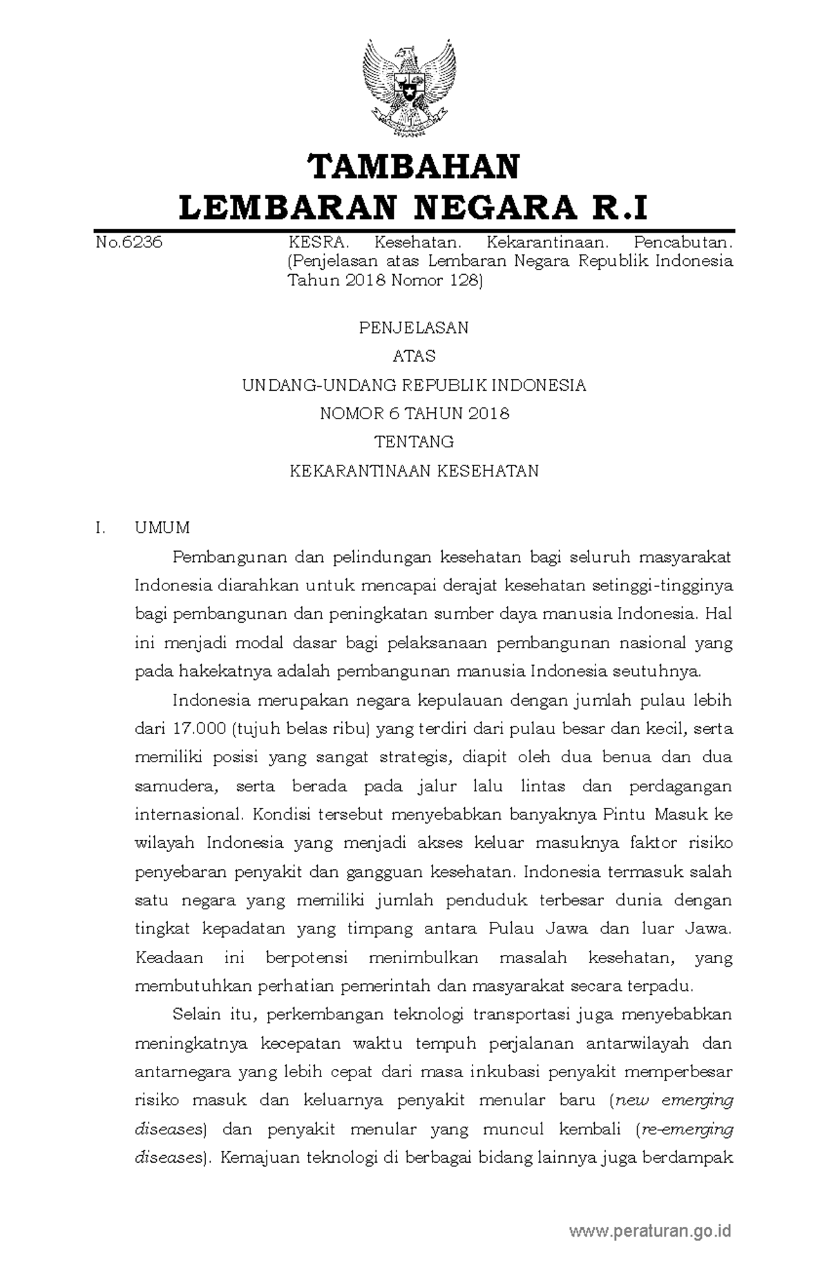 Uu6-2018 pjl - fftgbhbhgvcfdfghu - TAMBAHAN LEMBARAN NEGARA R No KESRA ...