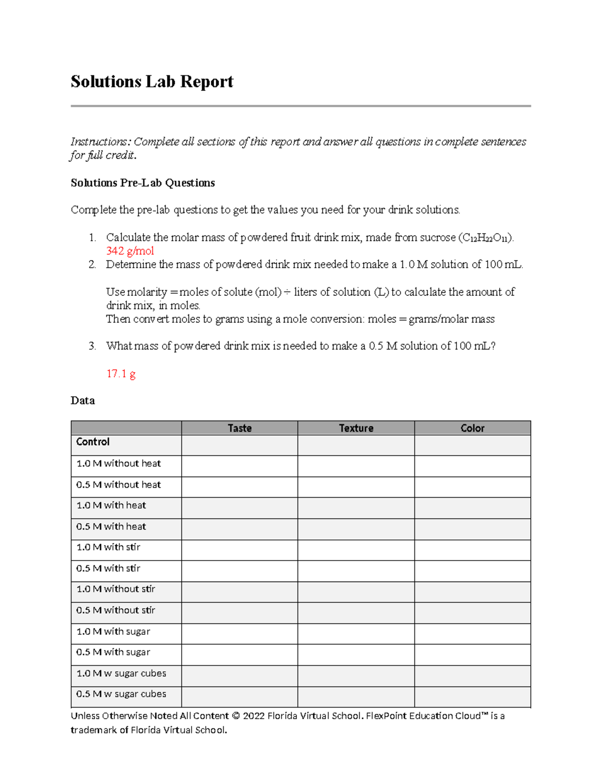 08 03 lab report - idk - Solutions Lab Report Instructions: Complete ...