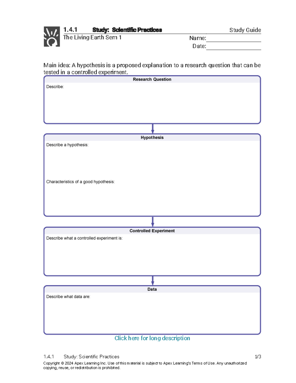 1.4.1 Study - Scientific Practices (Study guide) - Study: Scientific ...