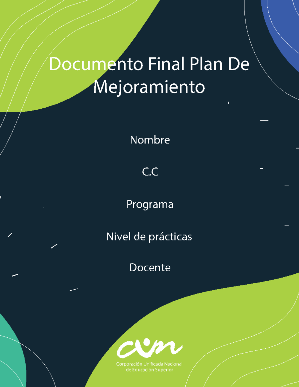 Plantilla prácticas Documento Final Plan De Mejoramiento Final ...