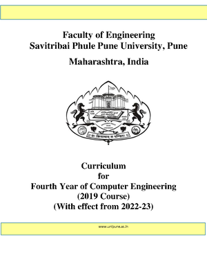 Computer Engineering - Syllabus2019 - SPPU - Studocu