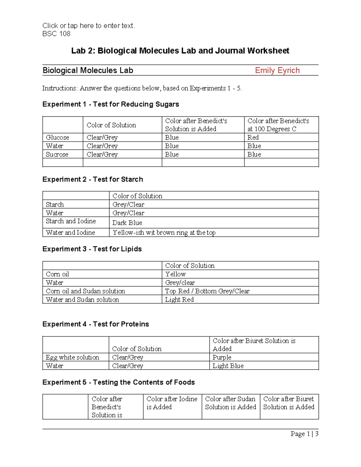 Lab-2-Biological-Molecules-Lab Worksheet EE - Click or tap here to ...