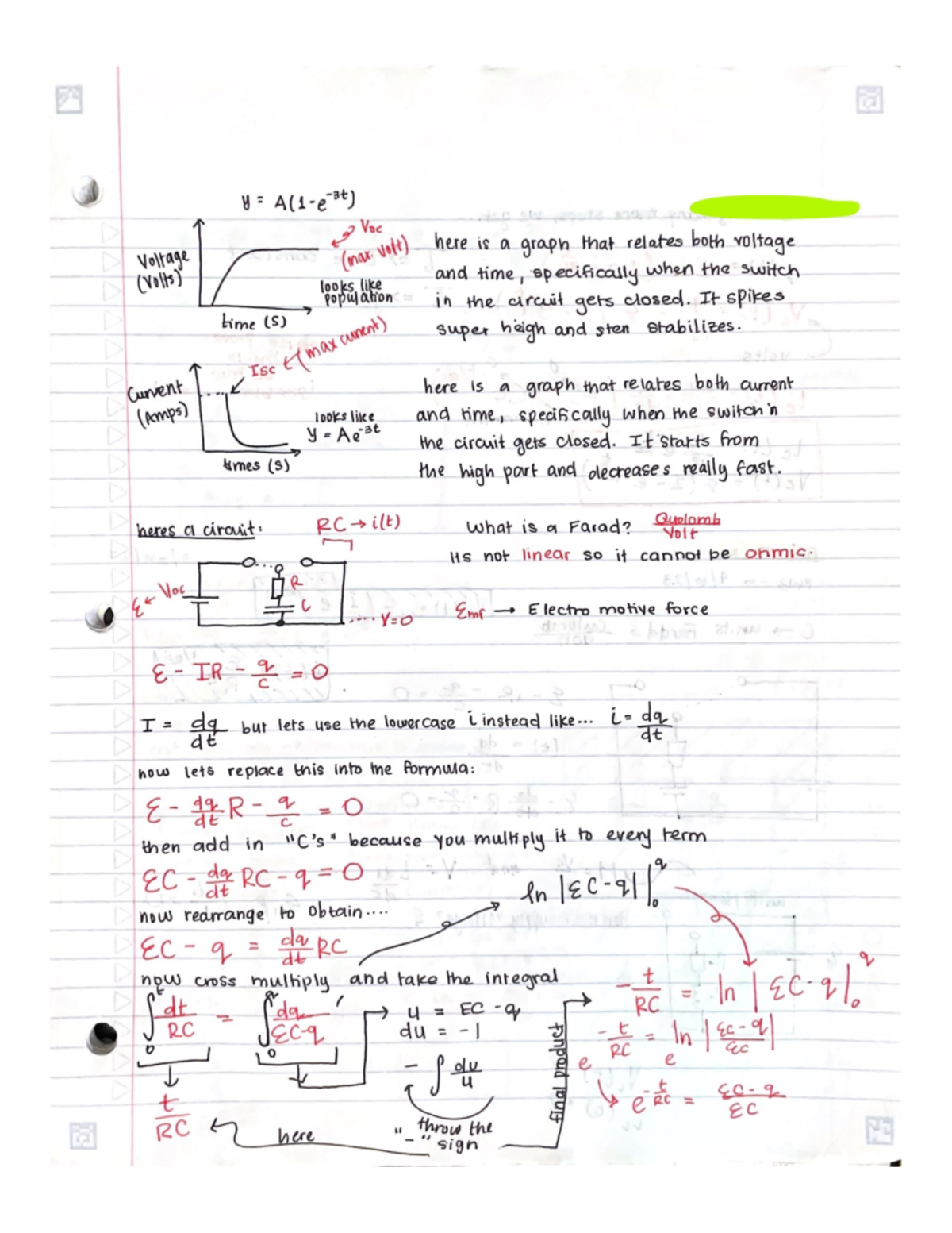 Physics - Voltage Graphs - PH 1113 - Studocu
