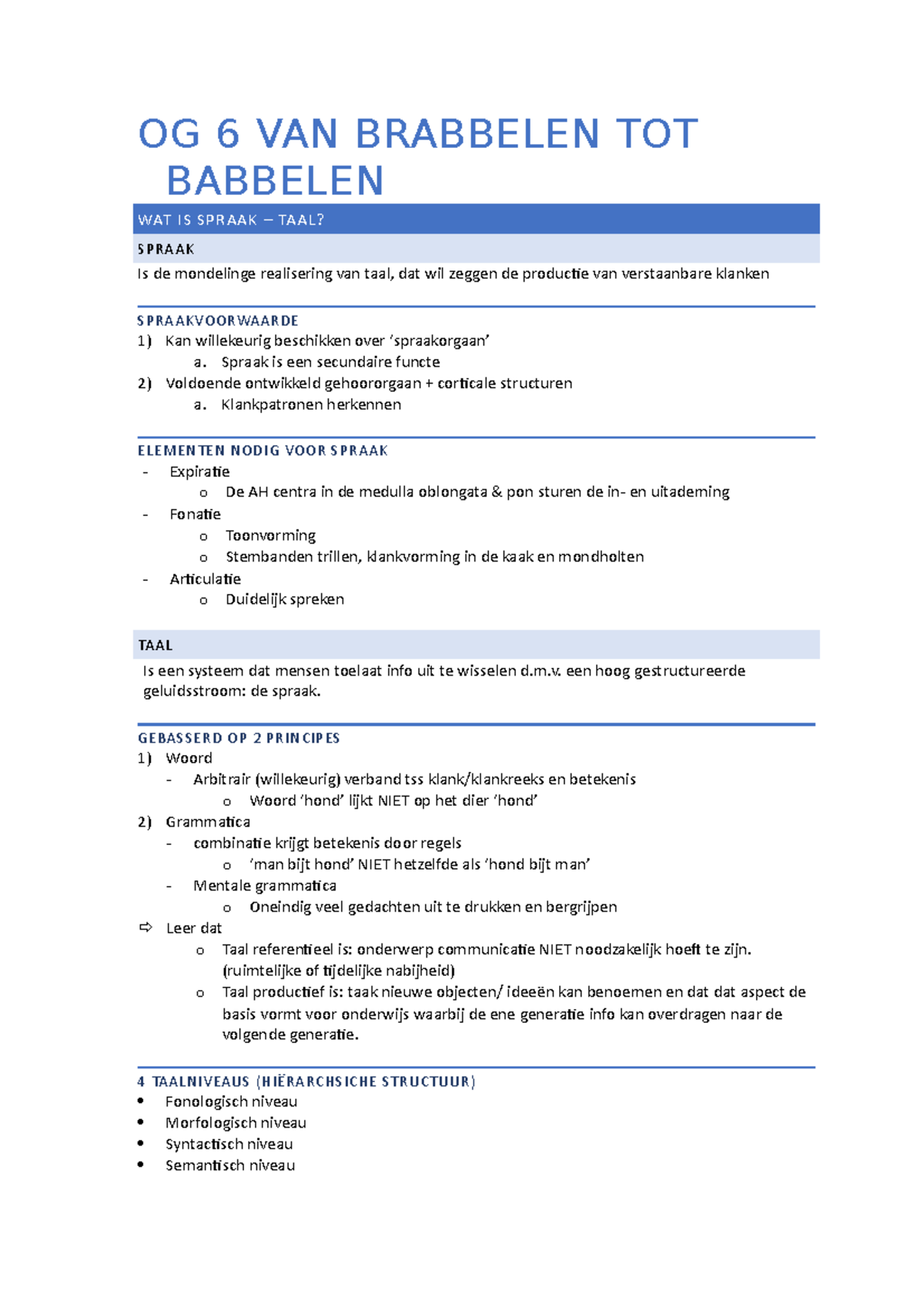 OG 5 van brabbelen tot babbelen - OG 6 VAN BRABBELEN TOT BABBELEN WAT ...