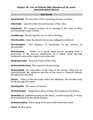 Chapter 33 The Urinary System - Chapter 33: The Urinary System KEY TERMS Anuria Absence of urine ...