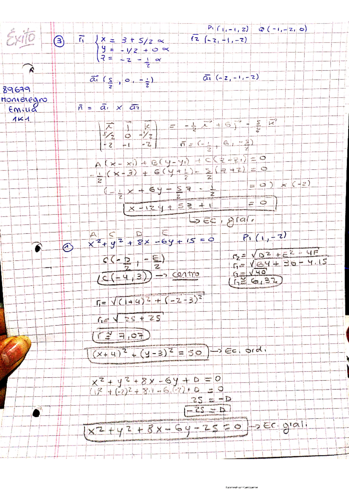 Parcial aga 2 2 - algebra y geometría analítica - Studocu