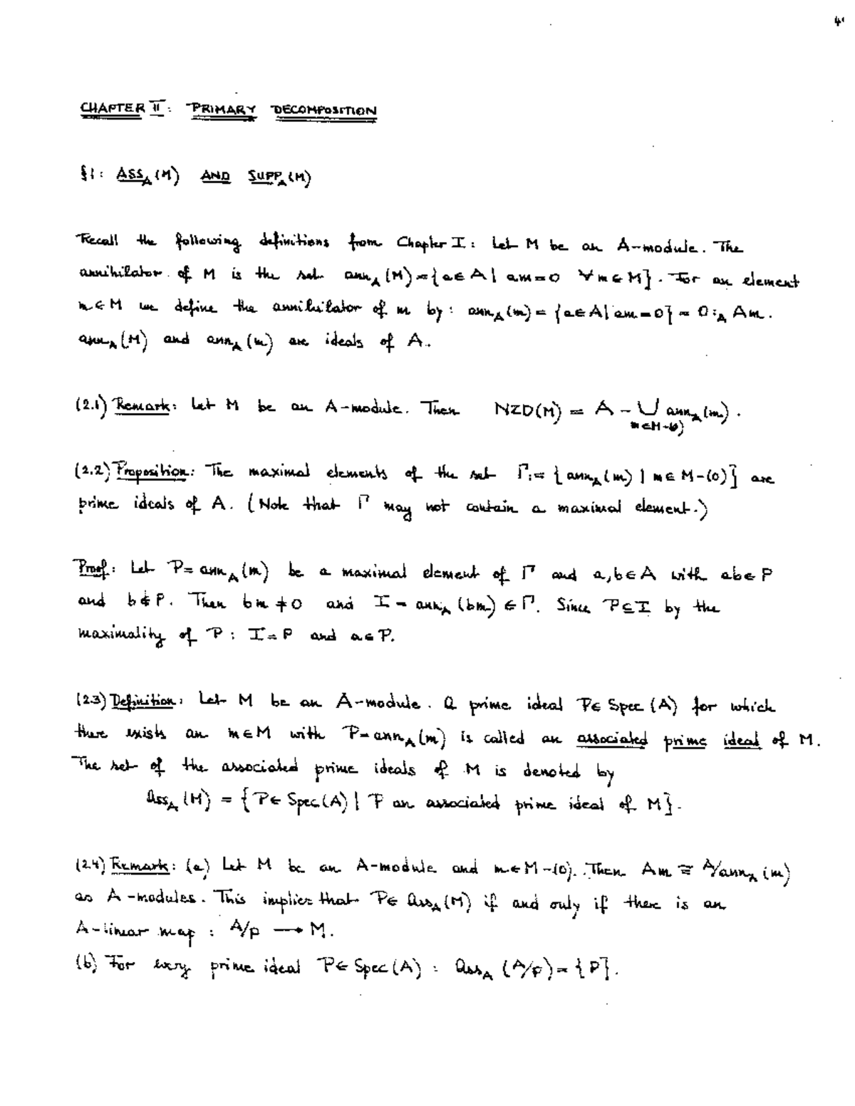 Chapter II - Explained - Math 910 - Studocu