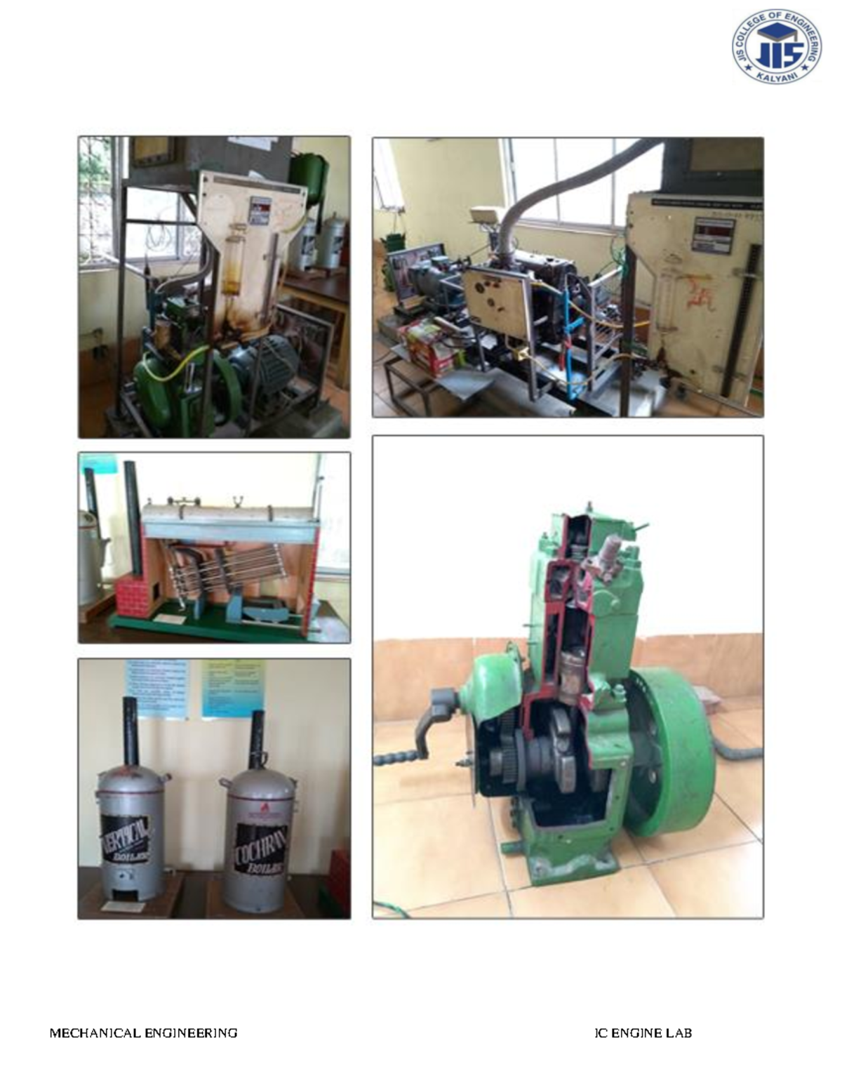 IC lab laboratory experiment related to internal combustion of engines ...