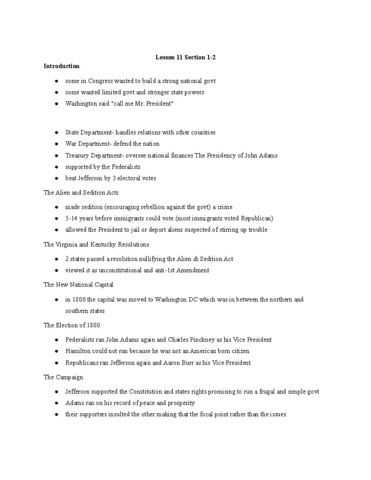 Lesson 11 Section 1-2 - Lesson 11 Section 1- Introduction some in ...
