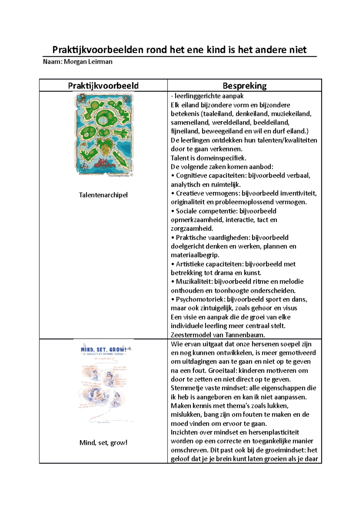 Sjabloon bespreking praktijkvoorbeelden - Praktijkvoorbeelden rond het ...