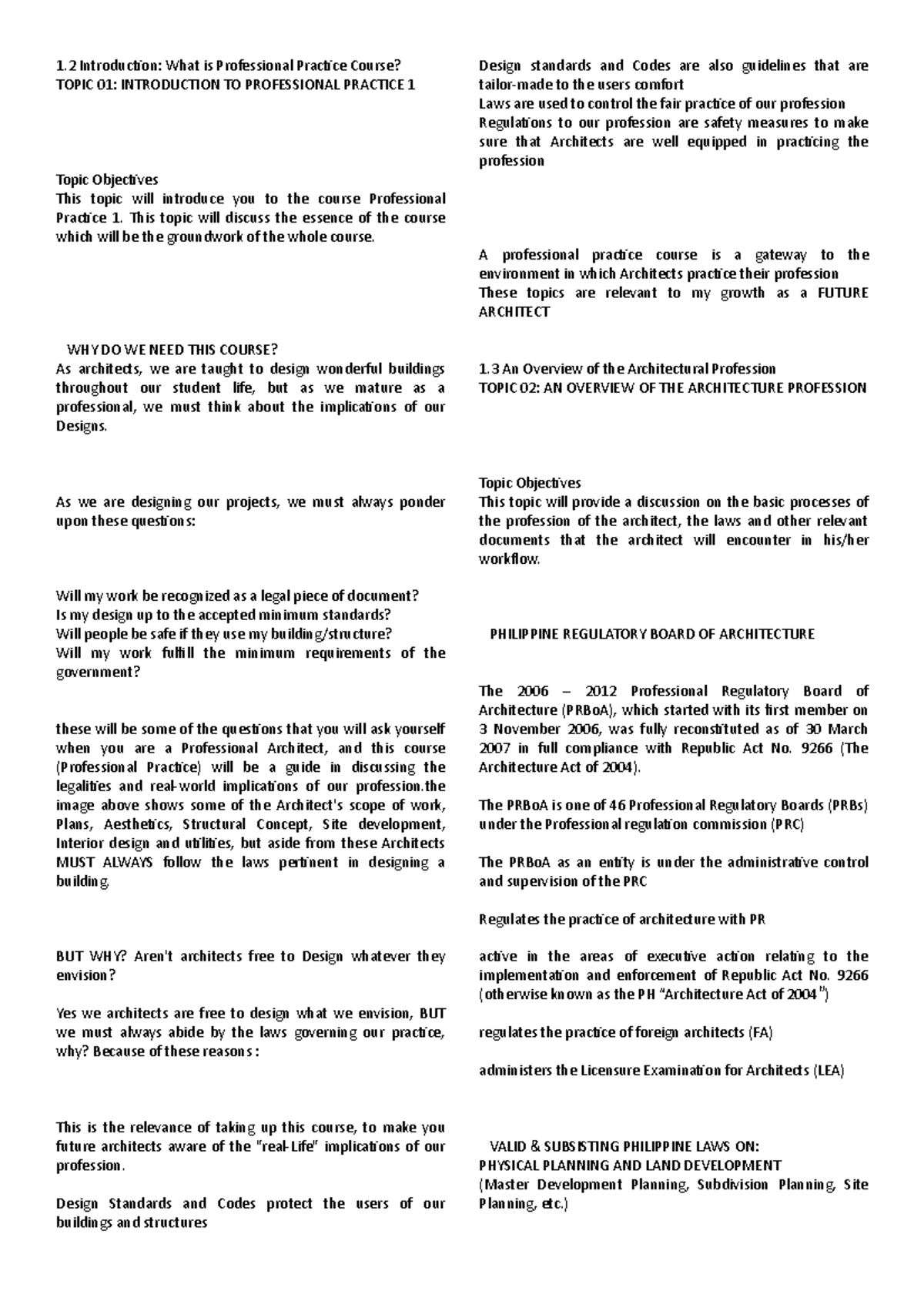 Proprac - none - 1 Introduction: What is Professional Practice Course ...