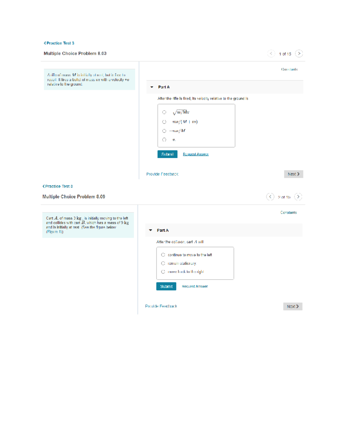Practice Test 3 - test - PHY 111 - Studocu