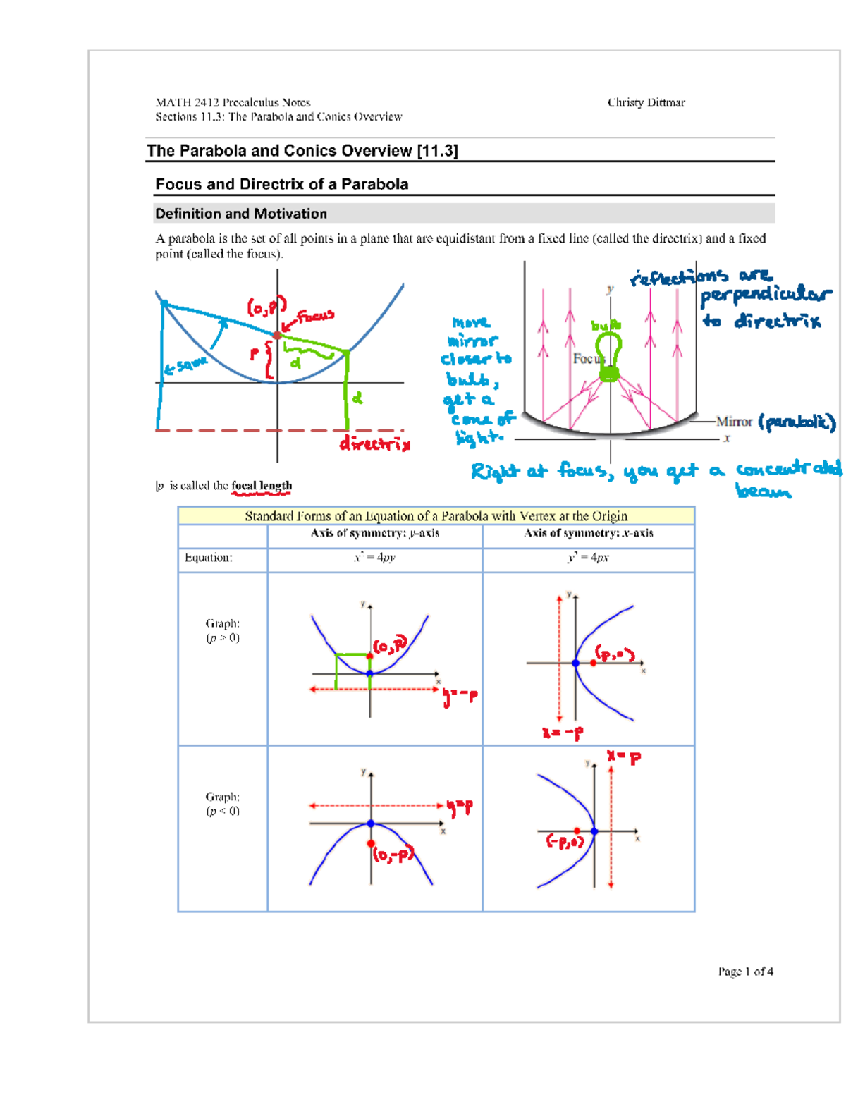 Section 11-3 Completed Notes - MATH 1115 - Studocu