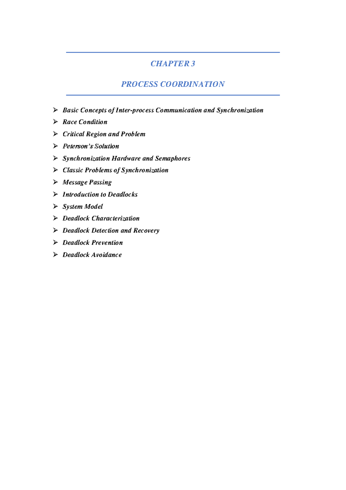 Os Unit 03 Unit 3 Notes Chapter 3 Process Coordination Basic 3028