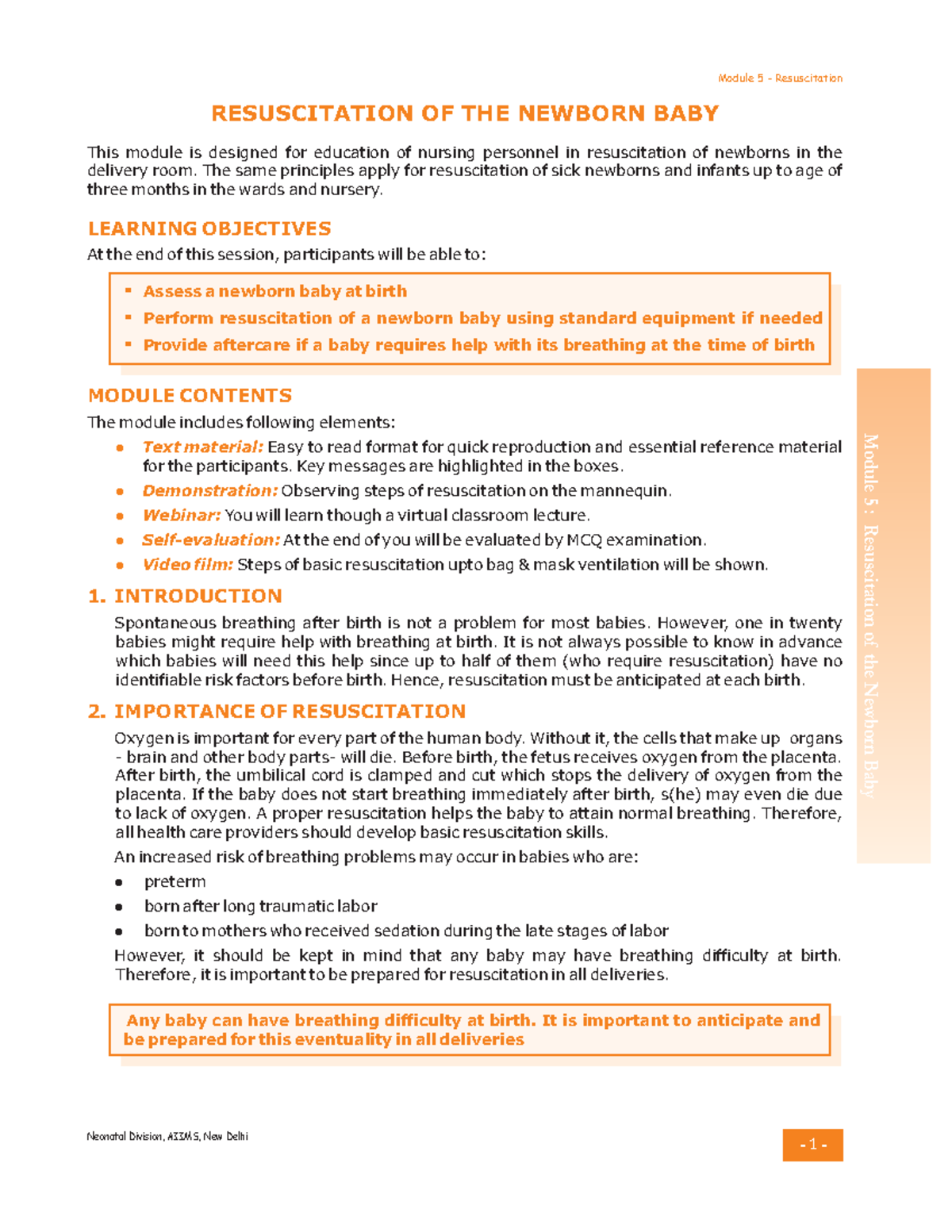 Basic-resuscitation-2014 - RESUSCITATION OF THE NEWBORN BABY ...