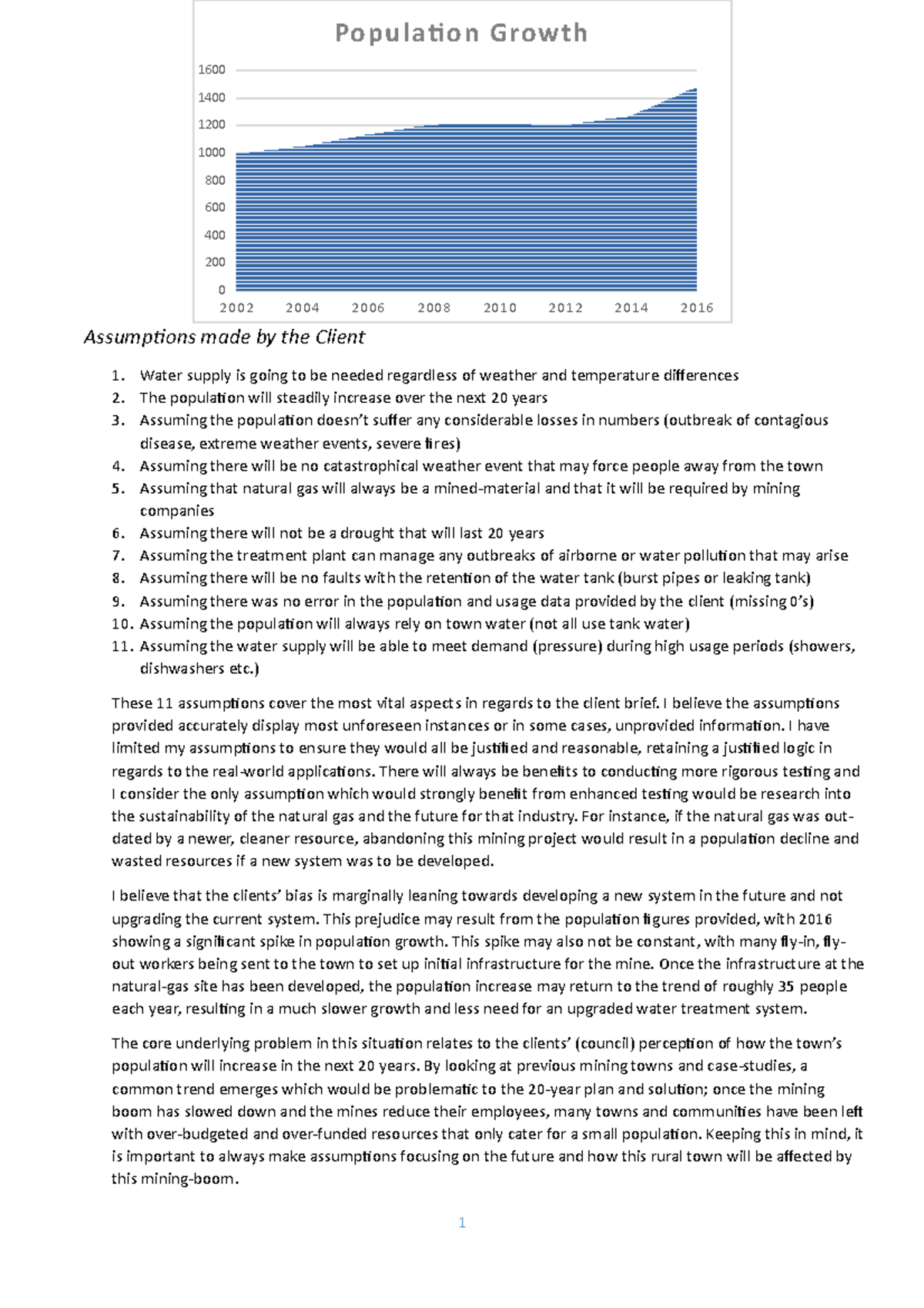 ENG1003 Assignment 2 - The lectures and tutorials were run by Dr Andrew ...