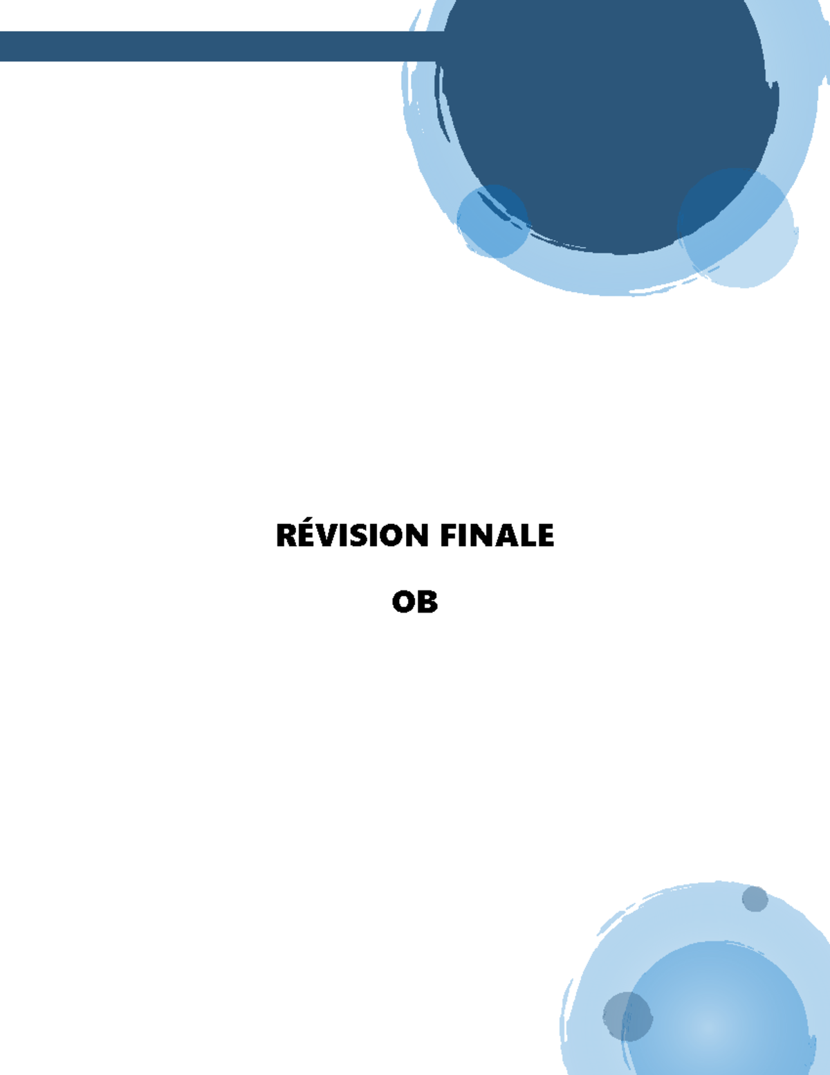 OB- Finale - Examen final. - RÉVISION FINALE OB CONTENTS PERSONNALITÉ ...