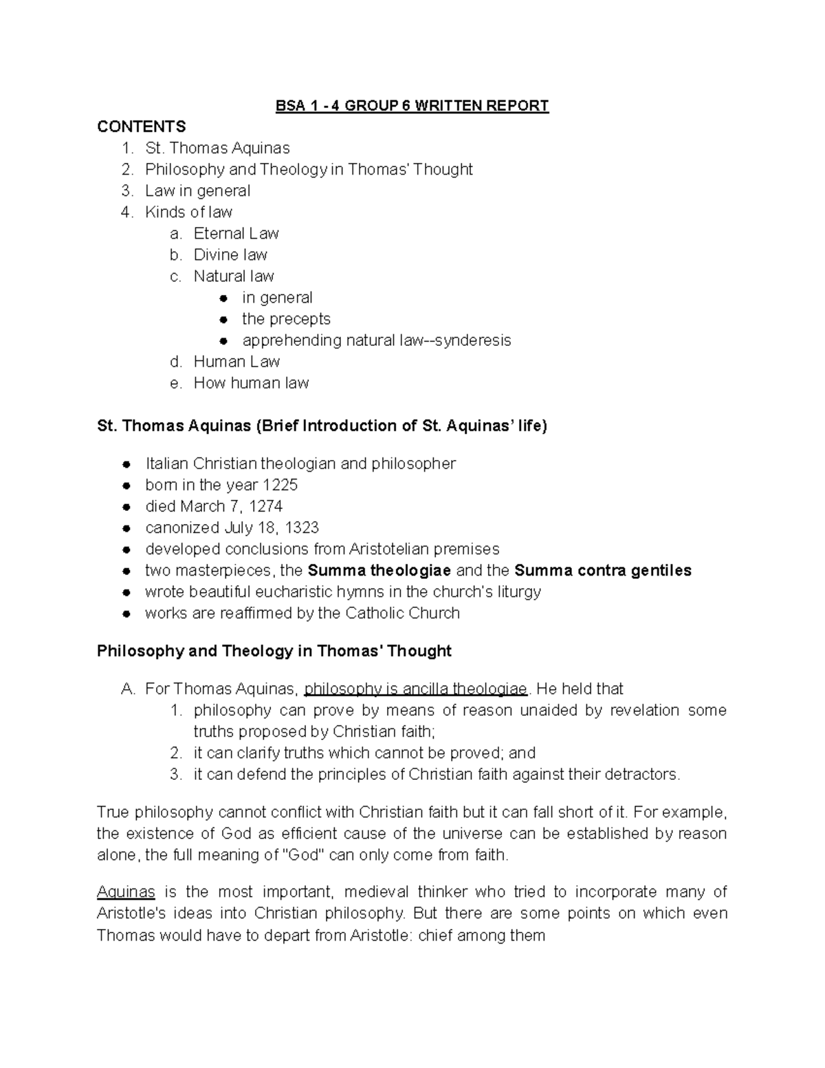 Merged 10-12 - Various Lesson Notes - BSA 1 - 4 GROUP 6 WRITTEN REPORT ...